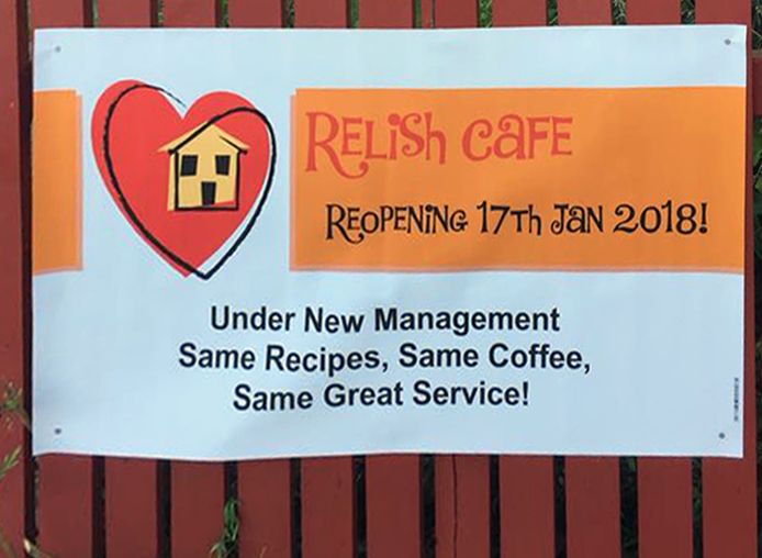 the Relish café in Elizabeth Street reopens on Wednesday | Waikanae Watch
