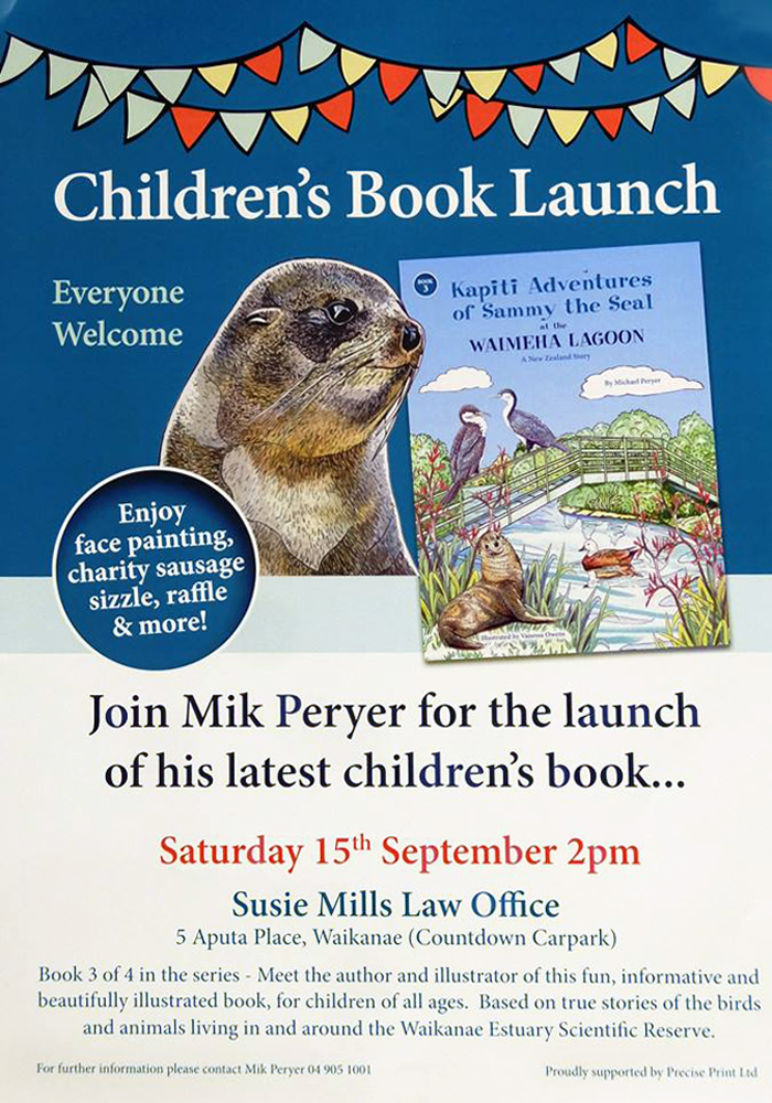 new Mik Peryer book launch on Saturday 15 September | Waikanae Watch