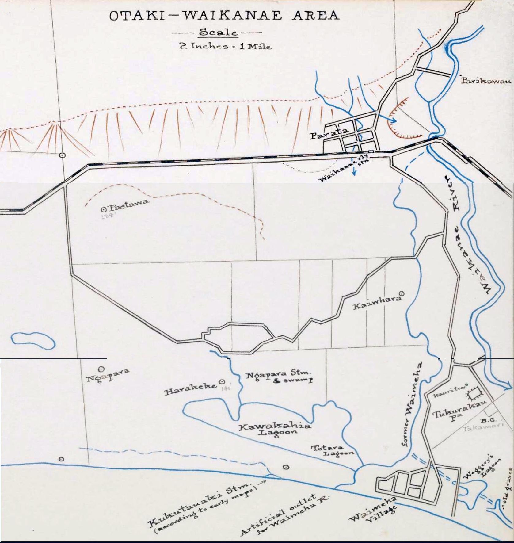 Waikanae map, circa 1895 | Waikanae Watch
