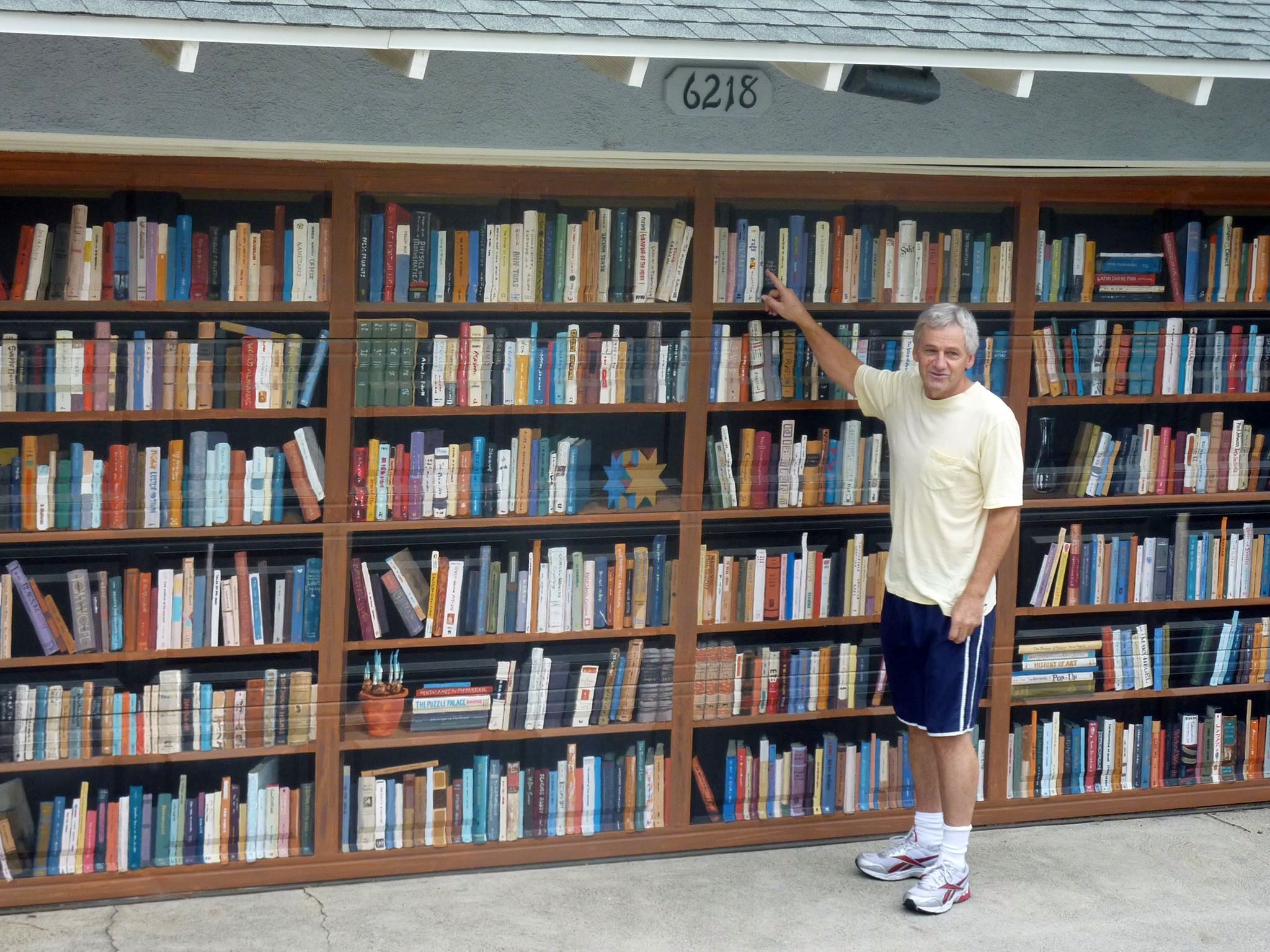 Nigel Wilson in front of a pretend library in L.A. — all we can hope ...
