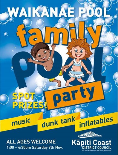 Waikanae Pool family fun day this Saturday afternoon | Waikanae Watch