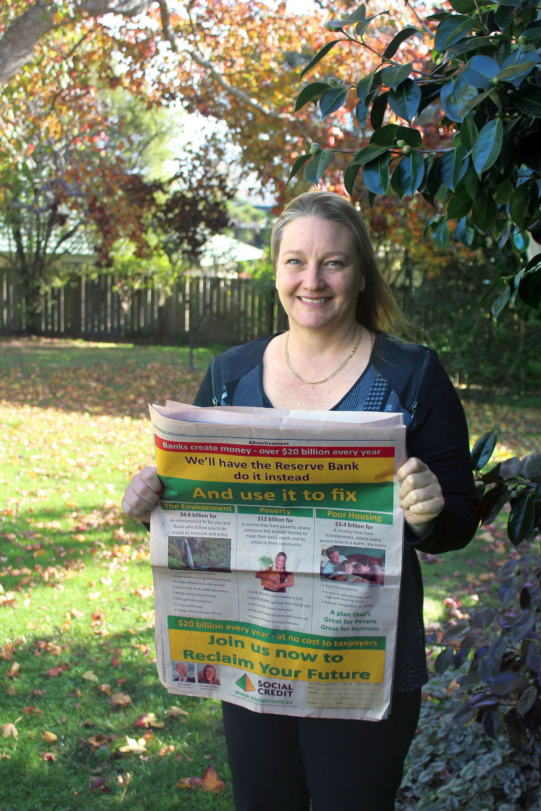 Amanda Vickers — Waikanae resident and Social Credit Party Deputy ...