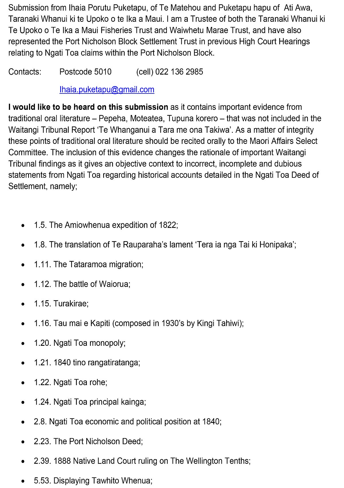 putting local iwi history straight | Waikanae Watch