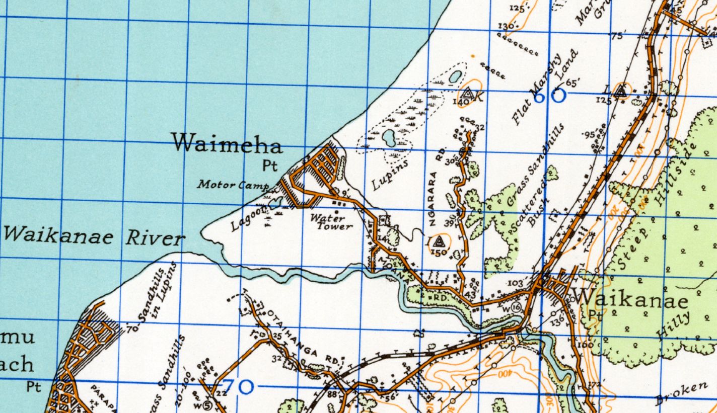 Waikanae map 1959 | Waikanae Watch