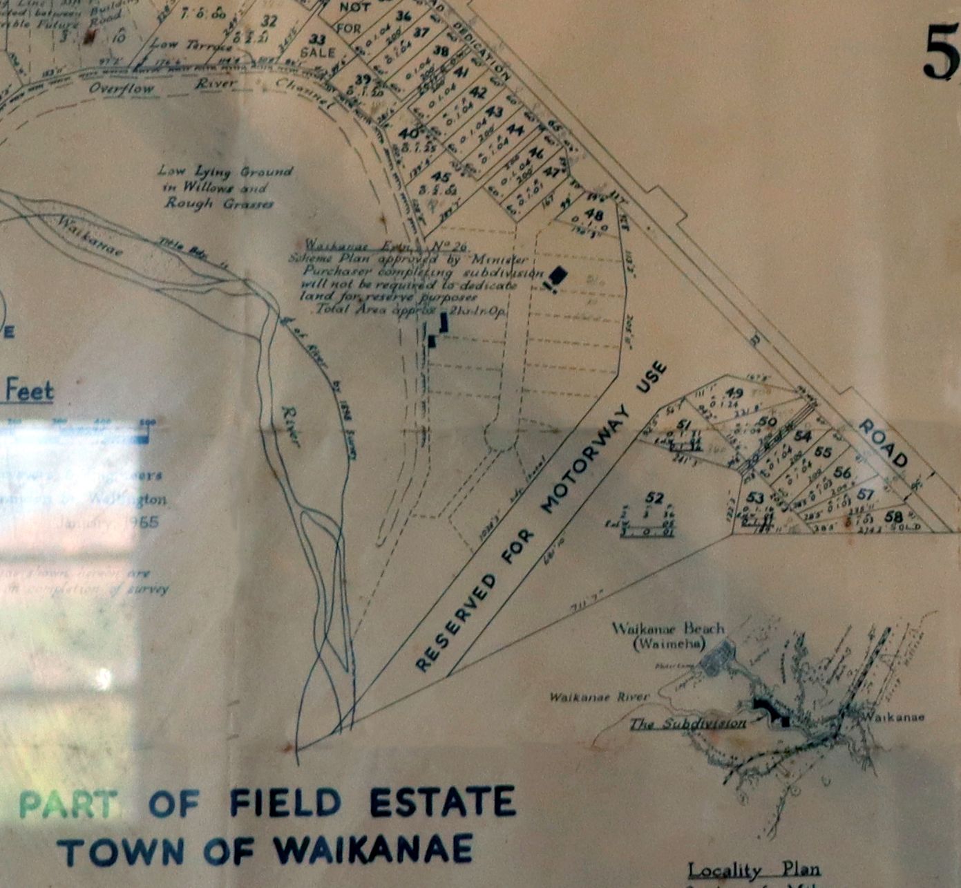 waikanae-motorway-map-1955-detail | Waikanae Watch