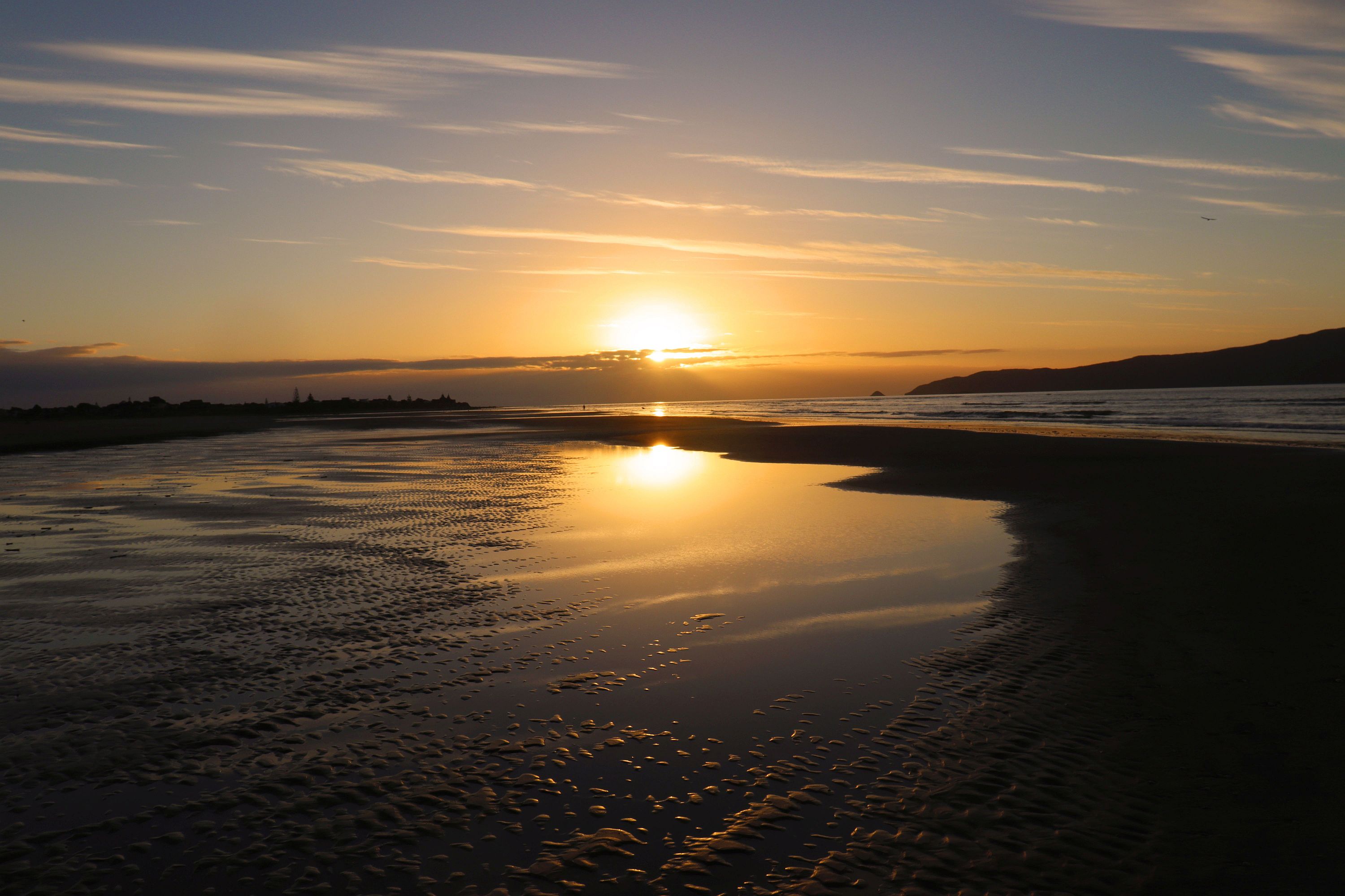 sunset patterns, Waikanae Beach | Waikanae Watch