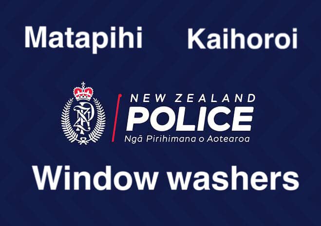 for some light relief: police window washing service | Waikanae Watch