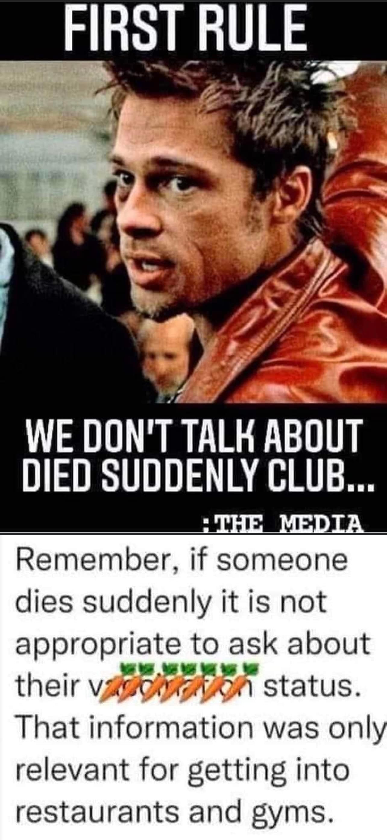 the MSM’s rule on the Died Suddenly Club | Waikanae Watch