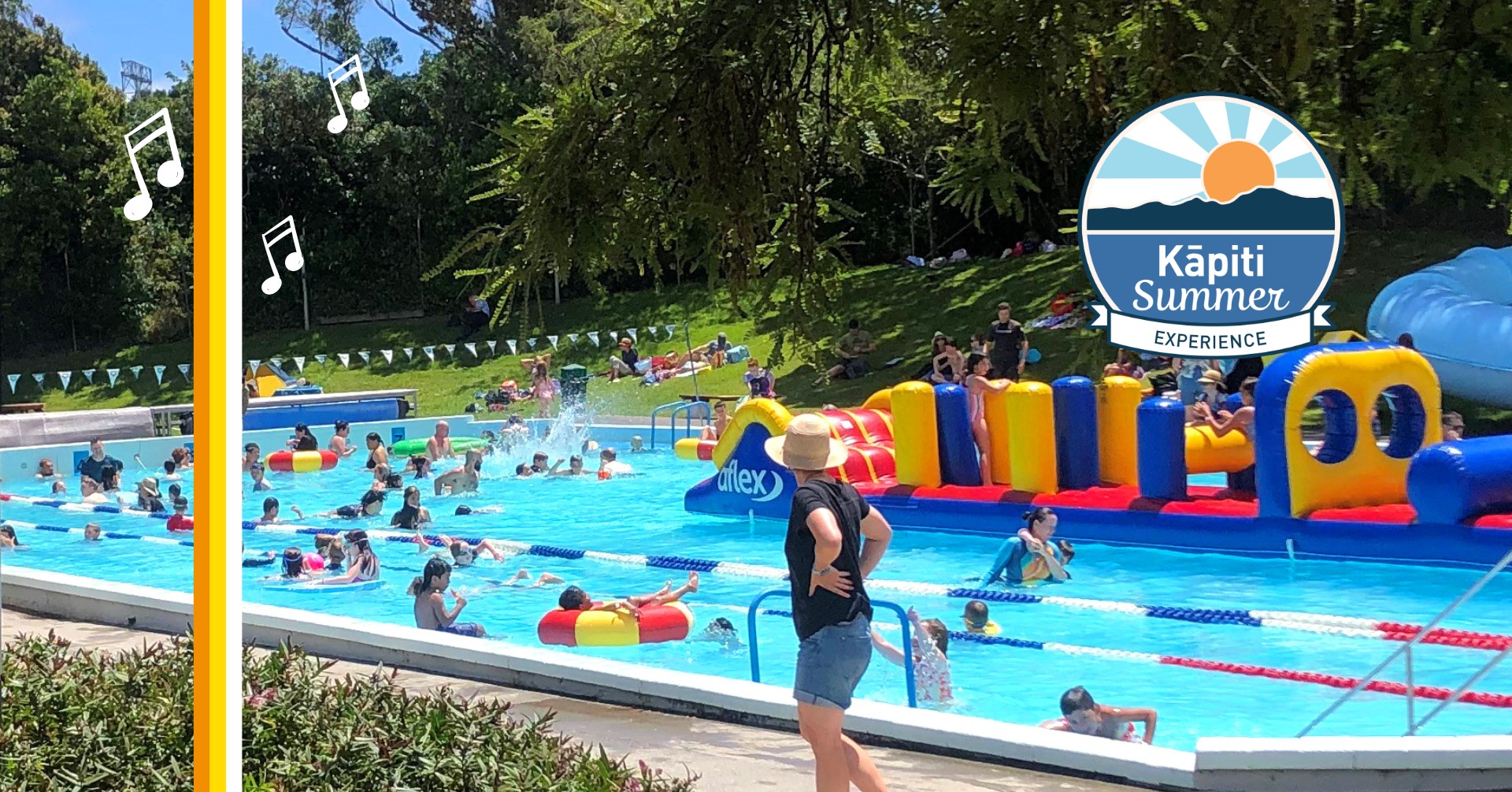 an afternoon of Summer Sounds at the Waikanae council pool this Sunday ...