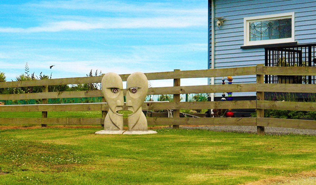a Pink Floyd album-cover-inspired sculpture, Otaki Beach | Waikanae Watch