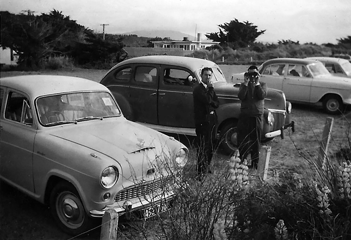 cars near the Waikanae Boating Club, late 1950s | Waikanae Watch