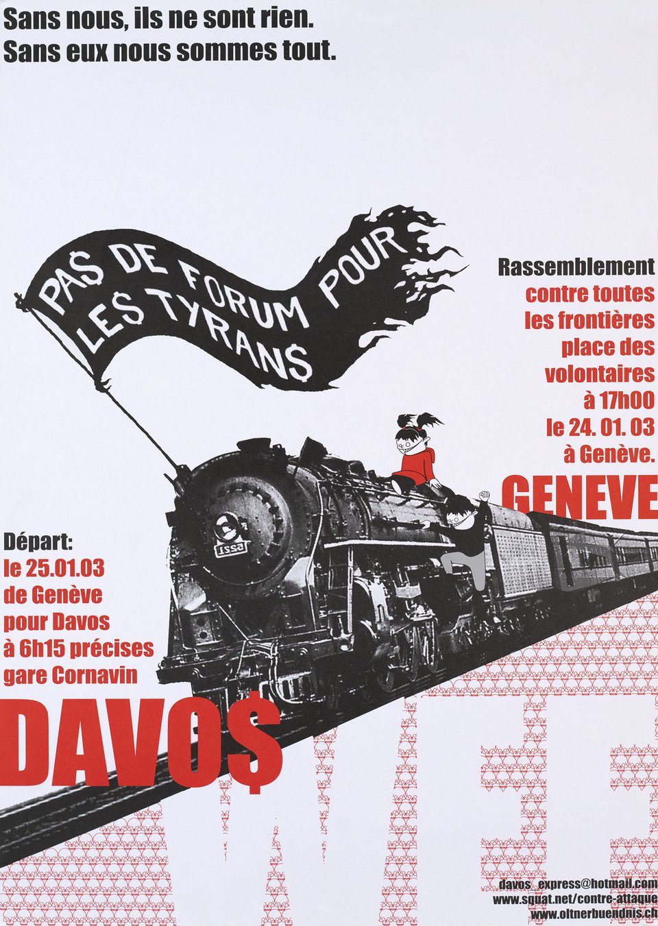 Swiss anti-WEF poster, 2003 | Waikanae Watch
