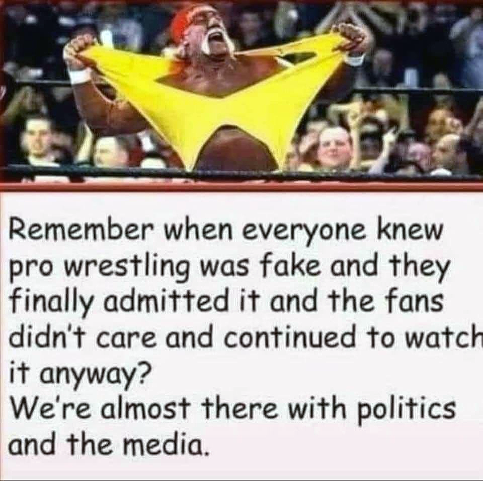 fake wrestling is like the Legacy media | Waikanae Watch