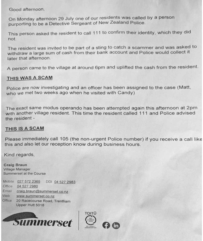 scamwatch | Waikanae Watch
