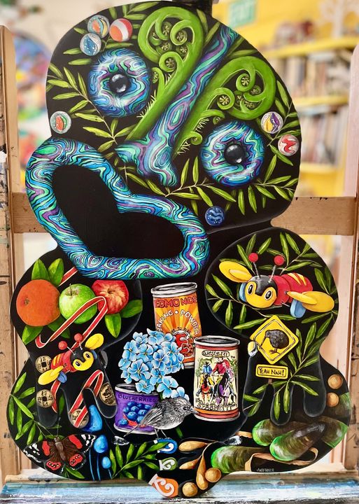‘Blueberry Tiki’ art | Waikanae Watch