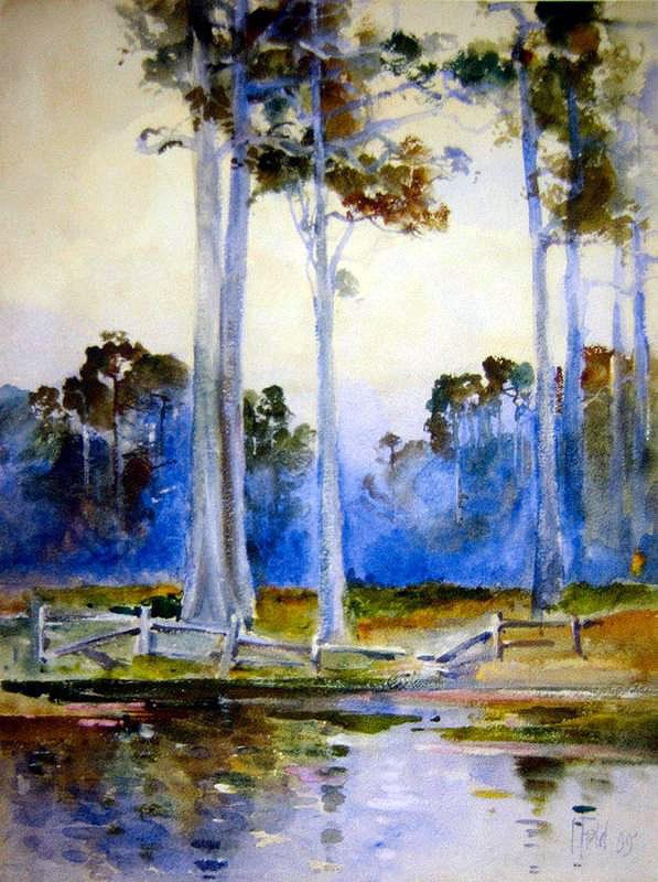 Isabel Jane Field art: ‘River Landscape’ | Waikanae Watch