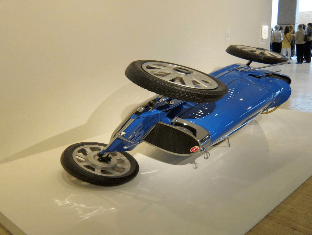 amusement: a squashed Bugatti racing car? | Waikanae Watch