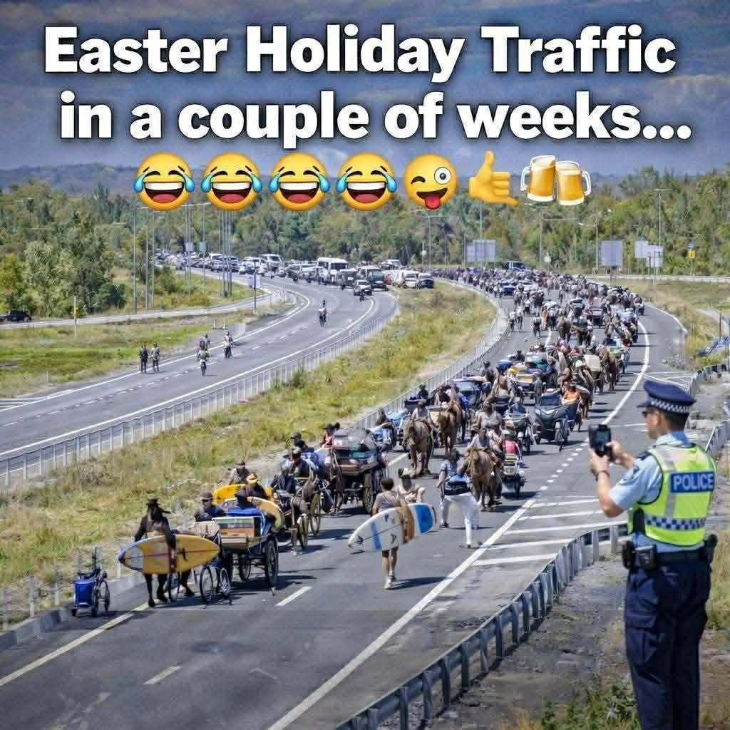 amusement: how Easter holiday traffic might look | Waikanae Watch